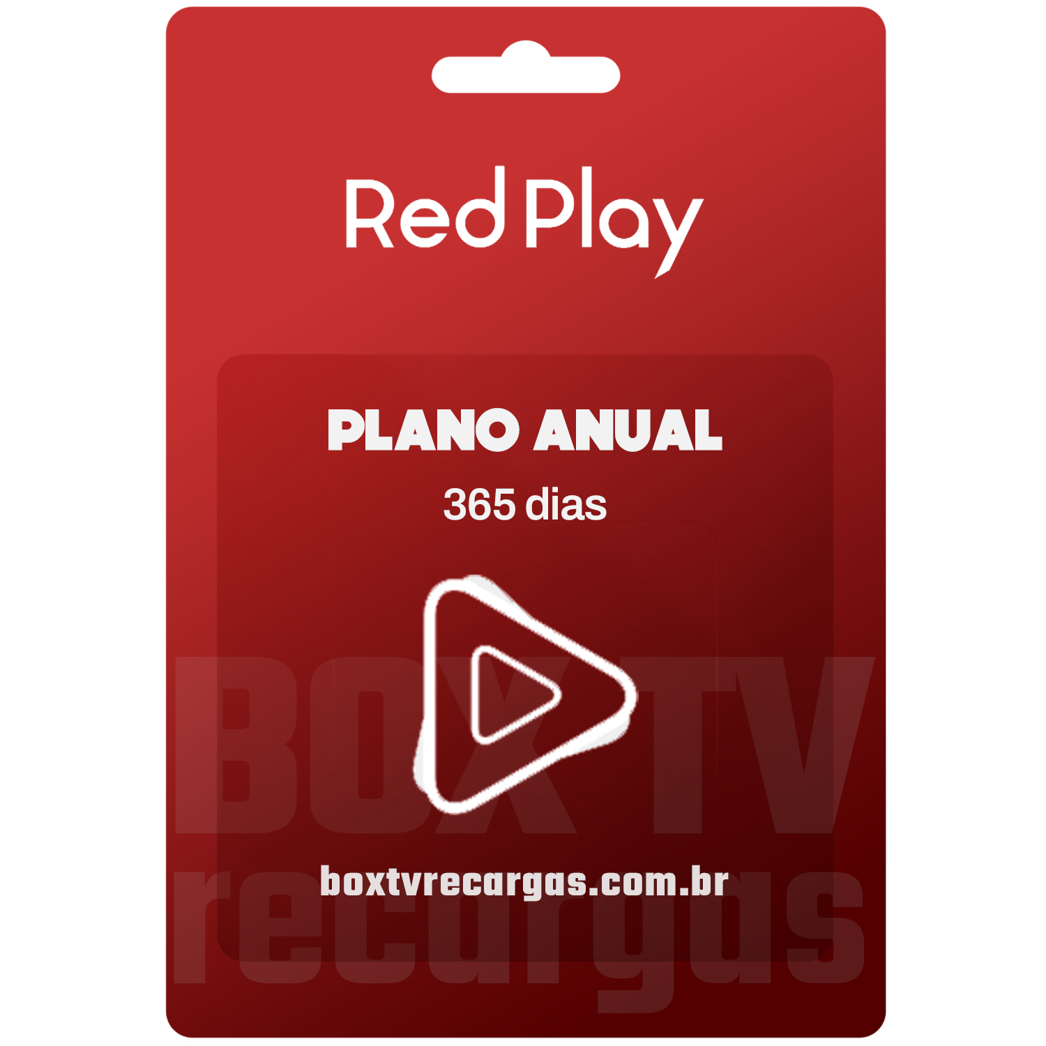 Recarga RedPlay 365 dias - Box Tv Recargas